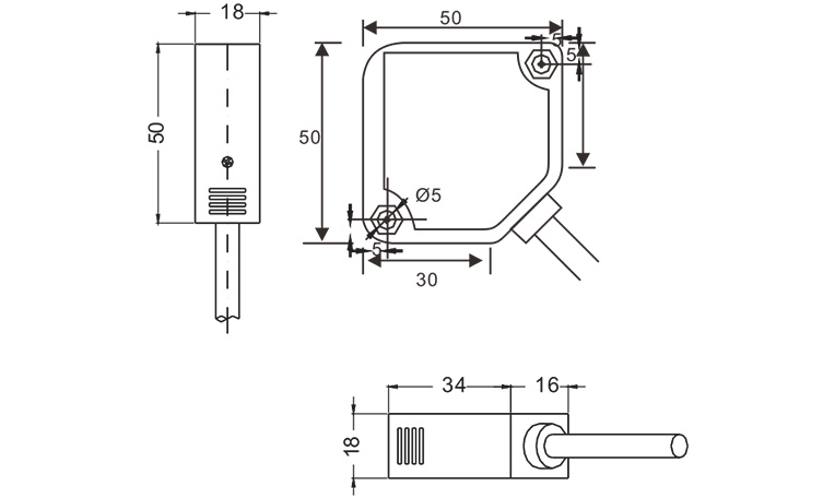 HRMR-S400NC R2M-HR长距离镜面反射光电-F&C嘉准传感科技