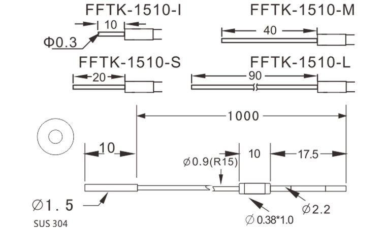 FFTK-1510-对射光纤-F&C嘉准传感科技